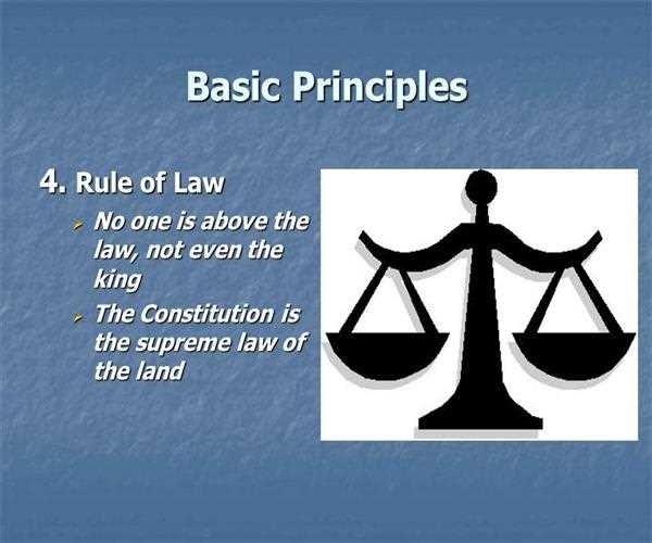 What Are The Basic Principles Of The Rule Of Law 